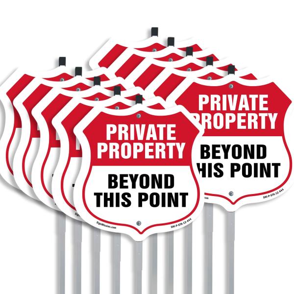 ・DURABLE ALL-WEATHER DESIGN: 10 Pack of 12" x 12" commercial-grade plastic signs. Made from UV-protected, industrial-str...