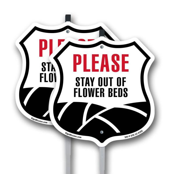・DURABLE ALL-WEATHER DESIGN: 2 Pack of 12" x 12" commercial-grade plastic signs. Made from UV-protected, industrial-stre...