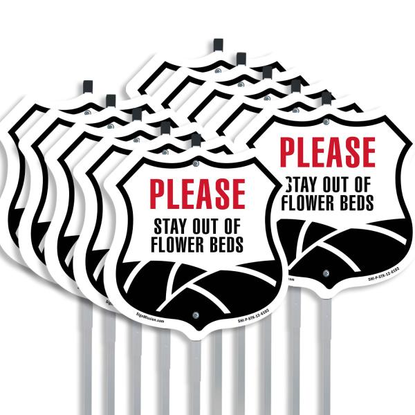 ・DURABLE ALL-WEATHER DESIGN: 10 Pack of 12" x 12" commercial-grade plastic signs. Made from UV-protected, industrial-str...