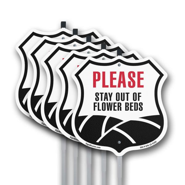 ・DURABLE ALL-WEATHER DESIGN: 5 Pack of 12" x 12" commercial-grade plastic signs. Made from UV-protected, industrial-stre...