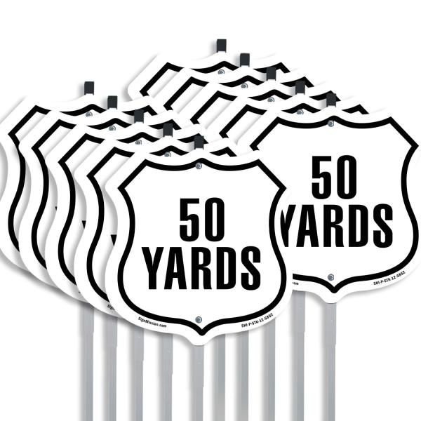 ・DURABLE ALL-WEATHER DESIGN: 10 Pack of 12" x 12" commercial-grade plastic signs. Made from UV-protected, industrial-str...
