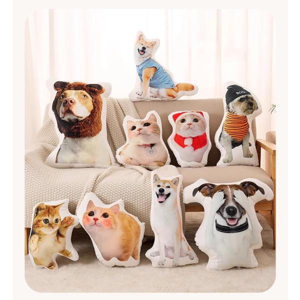・?PREMIUM CUSTOM PILLOW: Custom pillows embody your design and ideas, Personalized pet photo pillow is cut out to the sh...