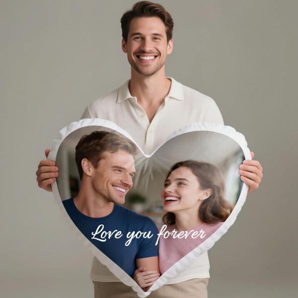 ・? Personalized Touch: Design your own custom photo and text pillow with cherished memories-upload photos, add names, da...