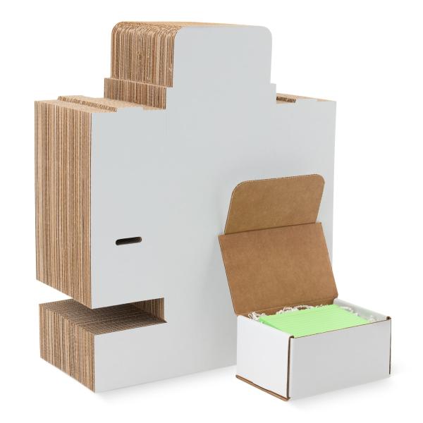 ・Mailer box in White (50-pack), measuring 6 x 4 x 3 inches; ideal for shipping, storing, or packing・Reliable and sturdy ...