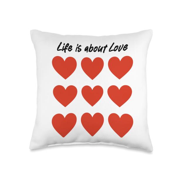 ・Love tote bag ,hearts tote bag, life is about love tote bag・Romantic tote bag, reusable shopping tote, minimalist love ...