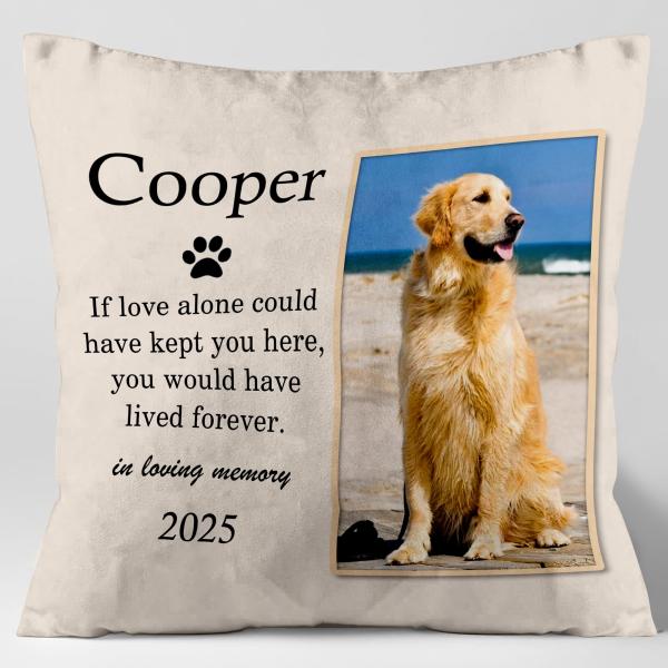 ・? PERSONALIZED PET MEMORIAL PILLOW: This pet memorial pillow helps you cherish the memory of your beloved pet in a spec...