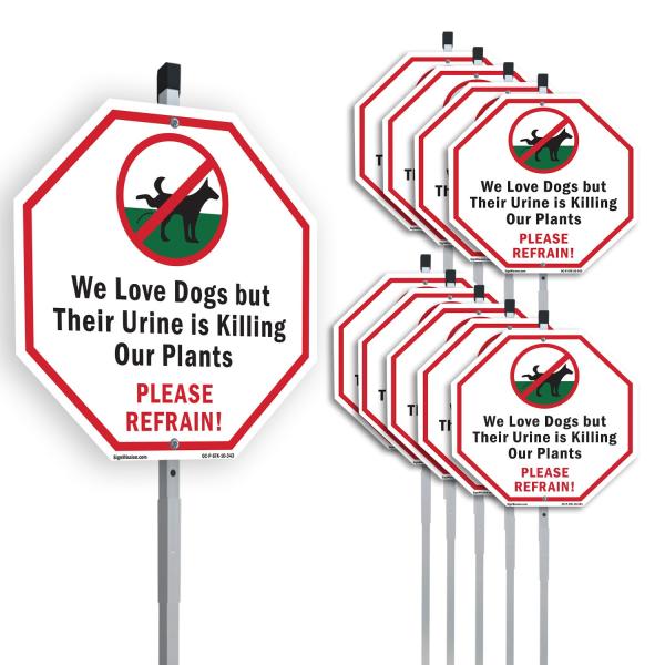 ・DURABLE ALL-WEATHER DESIGN: 10 Pack of 10" x 10" commercial-grade plastic signs. Made from UV-protected, industrial-str...