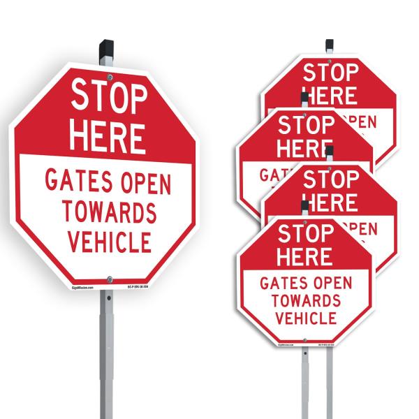 ・DURABLE ALL-WEATHER DESIGN: 5 Pack of 10" x 10" commercial-grade plastic signs. Made from UV-protected, industrial-stre...