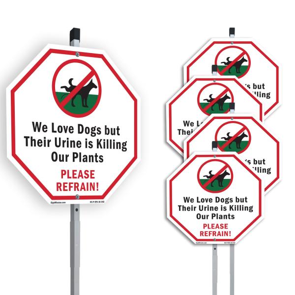 ・DURABLE ALL-WEATHER DESIGN: 5 Pack of 10" x 10" commercial-grade plastic signs. Made from UV-protected, industrial-stre...