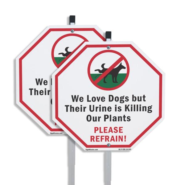 ・DURABLE ALL-WEATHER DESIGN: 2 Pack of 10" x 10" commercial-grade plastic signs. Made from UV-protected, industrial-stre...