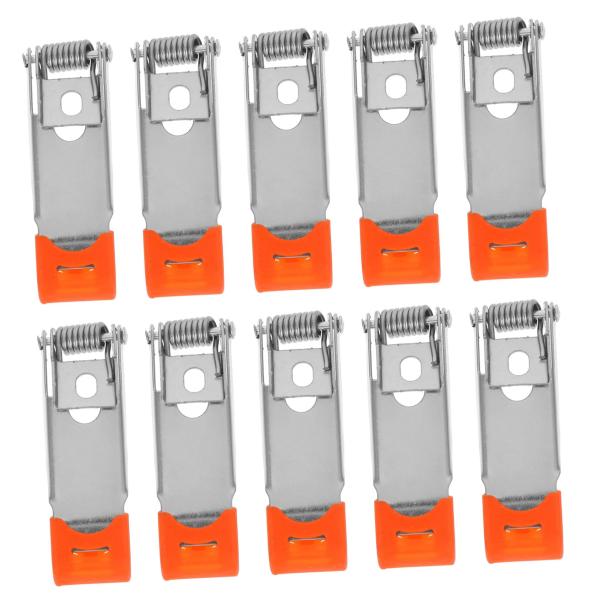 ・build: made from steel with an orange coating, these clips are durable and designed to withstand regular use,small spri...