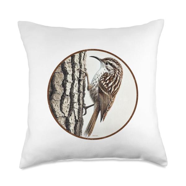・Retro Brown Creeper Design by Bird Fan features a vintage-style washed and worn image of a beautiful Brown Creeper bird...