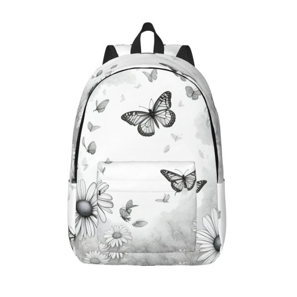 ・High Quality Materlals: This Butterfly Daisy Stylish Backpack Is Made Of Premium Quality Polyester Fabric. Lt Features ...