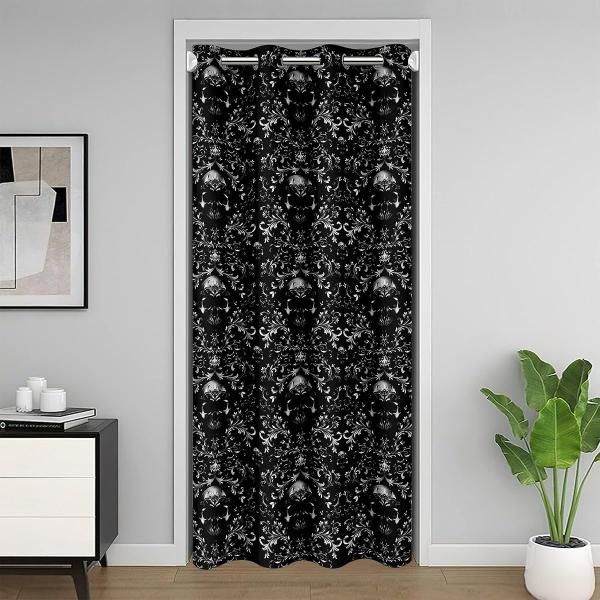 ・Package:1 panel 3D print door curtain for doorway window; curtain rod is not included; plastic grommets on top Inner di...