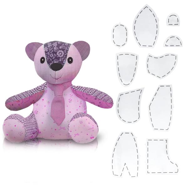 ・【縫製用DIYメモリーベアパターン】クマの縫製パターンをセットして、愛らしいメモリーベアを作ることができます。 初心者でも経験豊富な下水道でも、これらのテンプレートは人形作りを簡単で楽しいものにします。・【優れた品質】テンプレートは細かく...