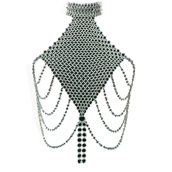 ・Authentic Handmade Chainmail Armor Set: Includes handcrafted aluminum top and skirt, made with 10mm butted rings and du...