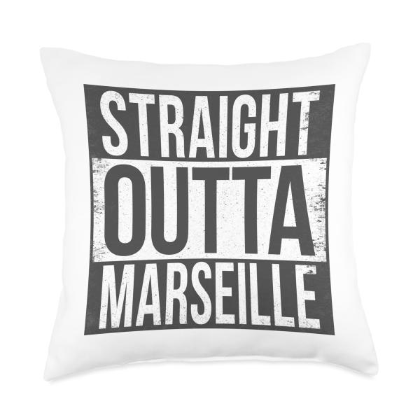・straight outta marseille, france・100% spun-polyester fabric・Double-sided print・Filled with 100% polyester and sewn clos...