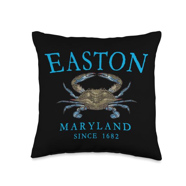 ・Easton MD Since 1682 blue crab cyan letters vintage sea life gift for women and men an Easton gift idea outfit ocean be...