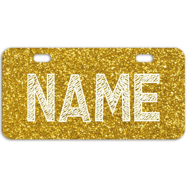 ・Custom 6x3" Mini Name Plate - A safe, sparkly way to personalize kids' bikes and ride-ons! The durable plate features b...