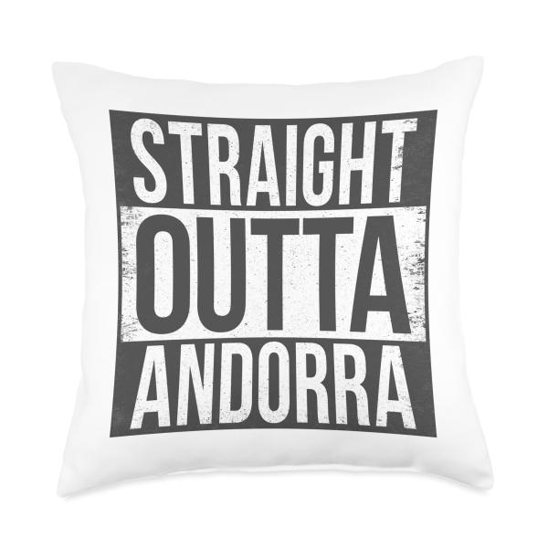 ・straight outta andorra・100% spun-polyester fabric・Double-sided print・Filled with 100% polyester and sewn closed・Individ...