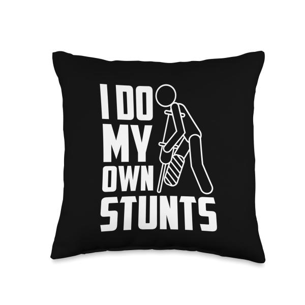 ・I Do My Own Stunts care package for men, women, boys, girls, teens, youth who are recovering from injury. Funny broken ...