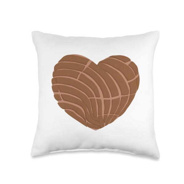 ・Mexican conchas design featuring a vintage distressed style chocolate Concha heart graphic for anyone who loves Pan Dul...