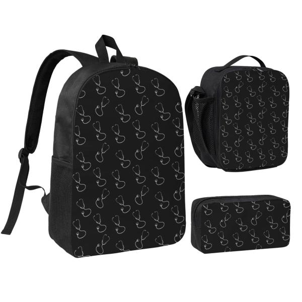・Backpack Set Include: Backpack + Lunch Bag + Pencil Bag.They're made of waterproof and durable polyester fabric, lightw...