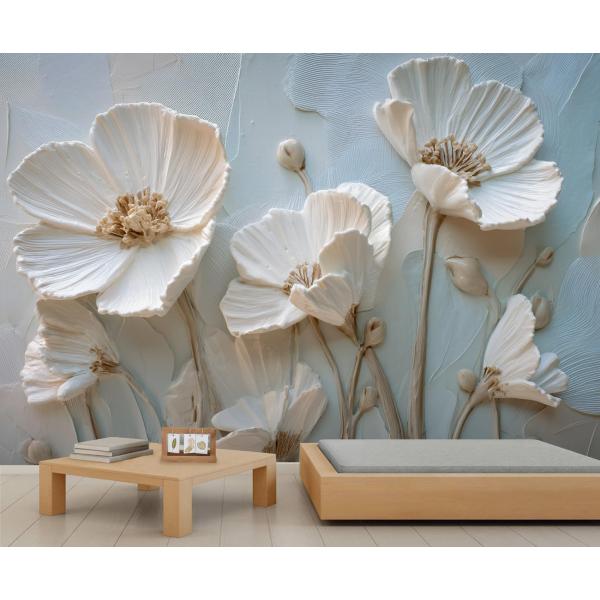 ・SIZE: The total dimensions of this mural wallpaper are 59"Wx39.4"H/150x100cm (W x H). Cut into three pieces for ease of...