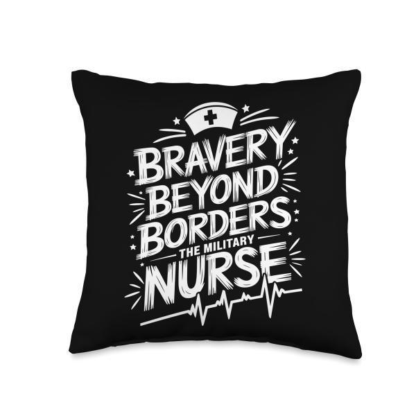 ・Bravery Beyond Borders The Military Nurse・Show your pride as an nurse, military nurse, or va nurse with this patriotic ...