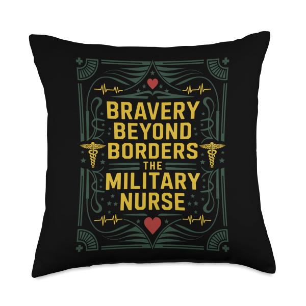 ・Bravery Beyond Borders The Military Nurse・Show your pride as an nurse, military nurse, or va nurse with this patriotic ...