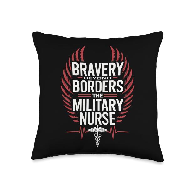 ・Bravery Beyond Borders The Military Nurse・Show your pride as an nurse, military nurse, or va nurse with this patriotic ...