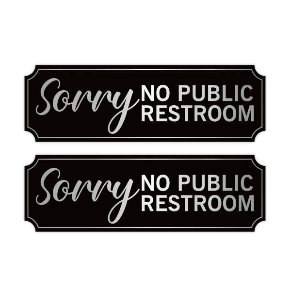 ・【梱包内容】: ビジネス用のシルバーの公衆トイレの看板が2個届きます。裏面には粘着性があり、非常に便利です。 寸法は10.25x3.15インチです。 通常のステッカーとは異なり、表面は一定の厚さの繊細な光沢です。・【高品質】: お客様専用...