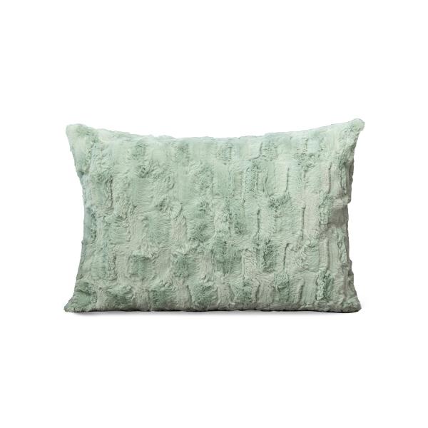 ・Geometric Elegance Meets Cozy Comfort: This Art Deco-inspired throw pillow features a sculpted faux fur surface with a ...