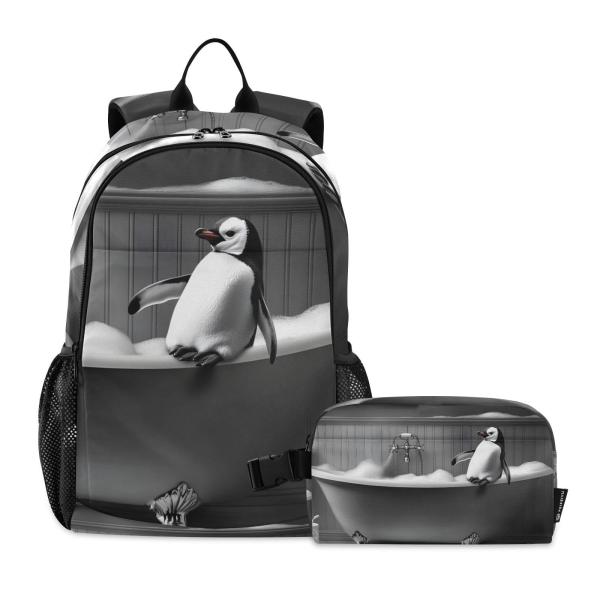 ・Multi-functional Storage: The backpack features multiple pockets for organized storage; the lunch bag is compact and li...