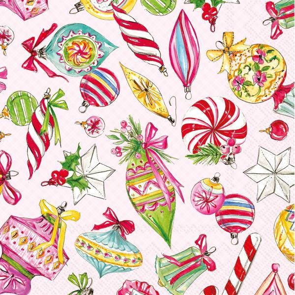 ・3-PLY PAPER NAPKINS Package of 20 premium quality paper napkins featuring design by artist Rosanne Beck・FOR LUNCHEONS A...