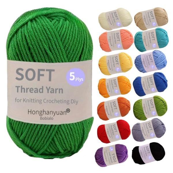・More than 20 colors are available,Acrylic,5 plys,110m Lenght,50g weight・Super Soft, durable yarn in a generous palette ...