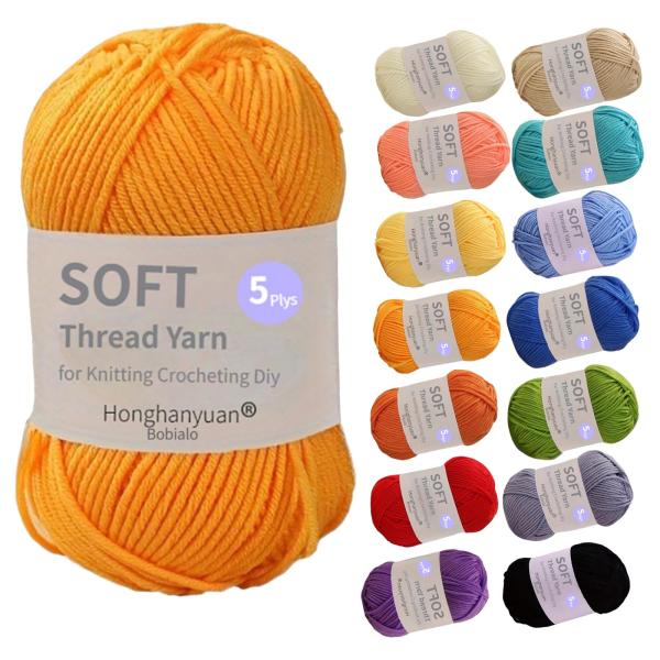 ・More than 20 colors are available,Acrylic,5 plys,110m Lenght,50g weight・Super Soft, durable yarn in a generous palette ...