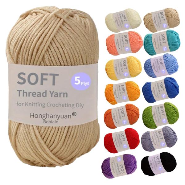 ・More than 20 colors are available,Acrylic,5 plys,110m Lenght,50g weight・Super Soft, durable yarn in a generous palette ...