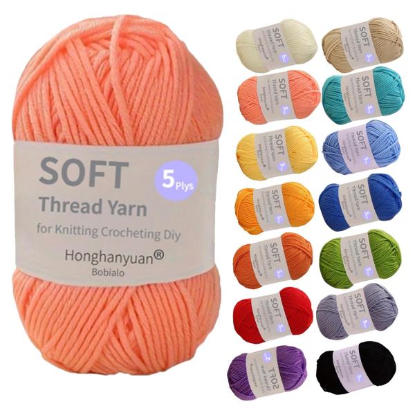 ・More than 20 colors are available,Acrylic,5 plys,110m Lenght,50g weight・Super Soft, durable yarn in a generous palette ...