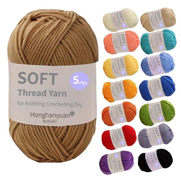 ・More than 20 colors are available,Acrylic,5 plys,110m Lenght,50g weight・Super Soft, durable yarn in a generous palette ...