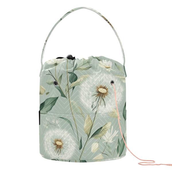 ・Fashion: The yarn bag is made of 100% polyester wave stitched material, which is reusable, practical, stylish and uniqu...