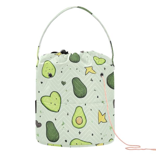 ・Fashion: The yarn bag is made of 100% polyester wave stitched material, which is reusable, practical, stylish and uniqu...