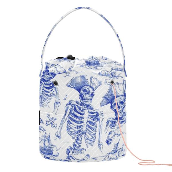 ・Fashion: The yarn bag is made of 100% polyester wave stitched material, which is reusable, practical, stylish and uniqu...