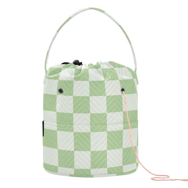 ・Fashion: The yarn bag is made of 100% polyester wave stitched material, which is reusable, practical, stylish and uniqu...