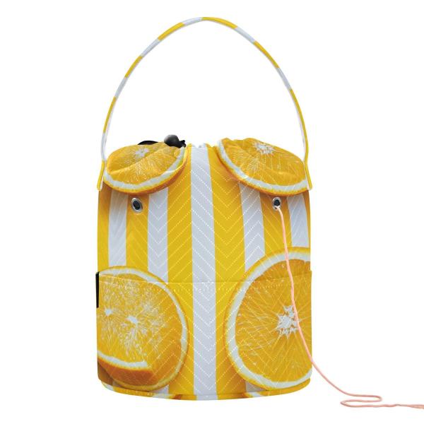 ・Fashion: The yarn bag is made of 100% polyester wave stitched material, which is reusable, practical, stylish and uniqu...
