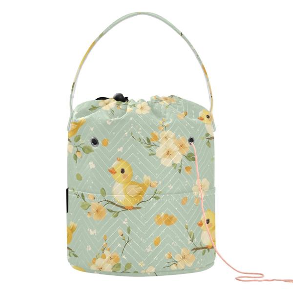 ・Fashion: The yarn bag is made of 100% polyester wave stitched material, which is reusable, practical, stylish and uniqu...