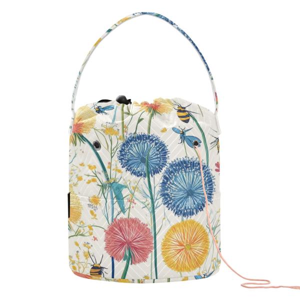 ・Fashion: The yarn bag is made of 100% polyester wave stitched material, which is reusable, practical, stylish and uniqu...