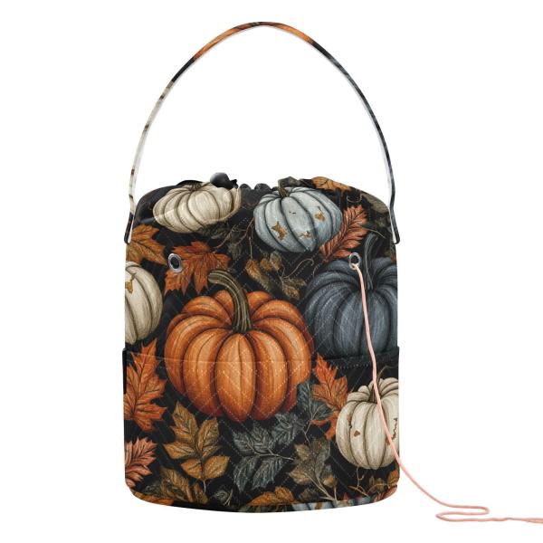 ・Fashion: The yarn bag is made of 100% polyester wave stitched material, which is reusable, practical, stylish and uniqu...