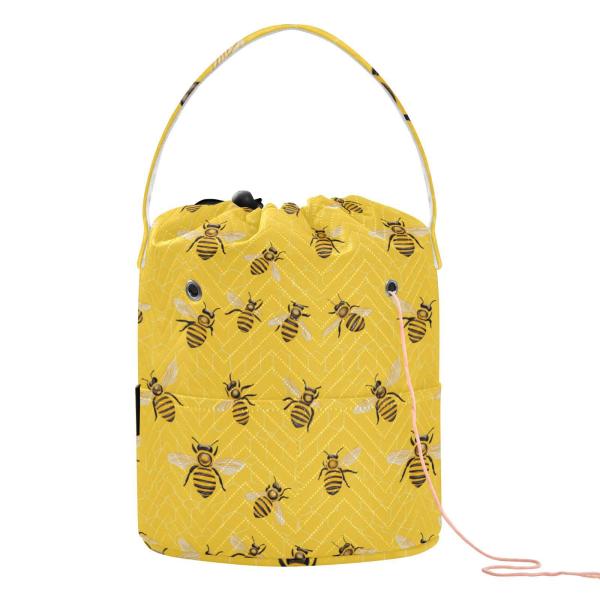 ・Fashion: The yarn bag is made of 100% polyester wave stitched material, which is reusable, practical, stylish and uniqu...