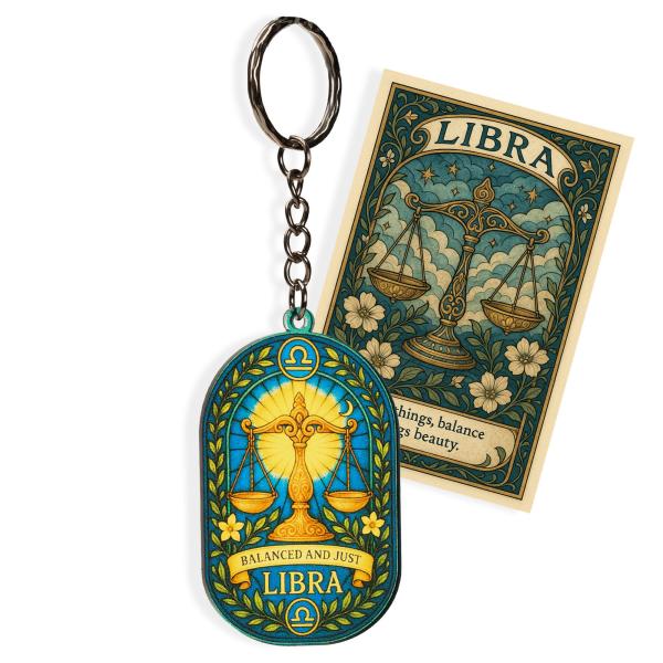 ・? Premium Zodiac Suncatcher Keychain - A Celestial Touch You Can Carry Crafted from high-quality transparent acrylic wi...